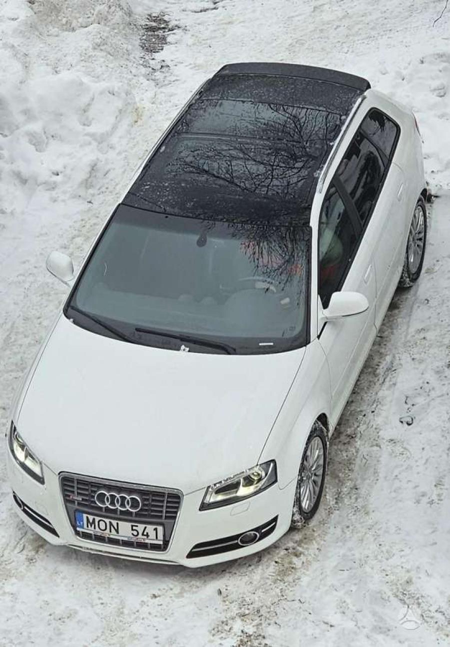 White Audi A3 2009 in Silute, with an engine capacity of 1.97 L and mileage of 299 thousand km for 3500 €, photo 8 on AUTOMOTO.COM.LV