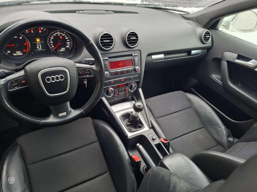 White Audi A3 2009 in Silute, with an engine capacity of 1.97 L and mileage of 299 thousand km for 3500 €, photo 20 on AUTOMOTO.COM.LV