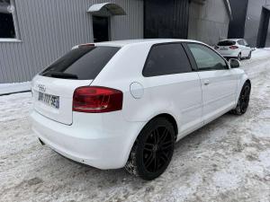 White Audi A3 2009 in Taurage, with an engine capacity of 1.90 L and mileage of 319 thousand km for 2900 €, photo 7 on AUTOMOTO.COM.LV