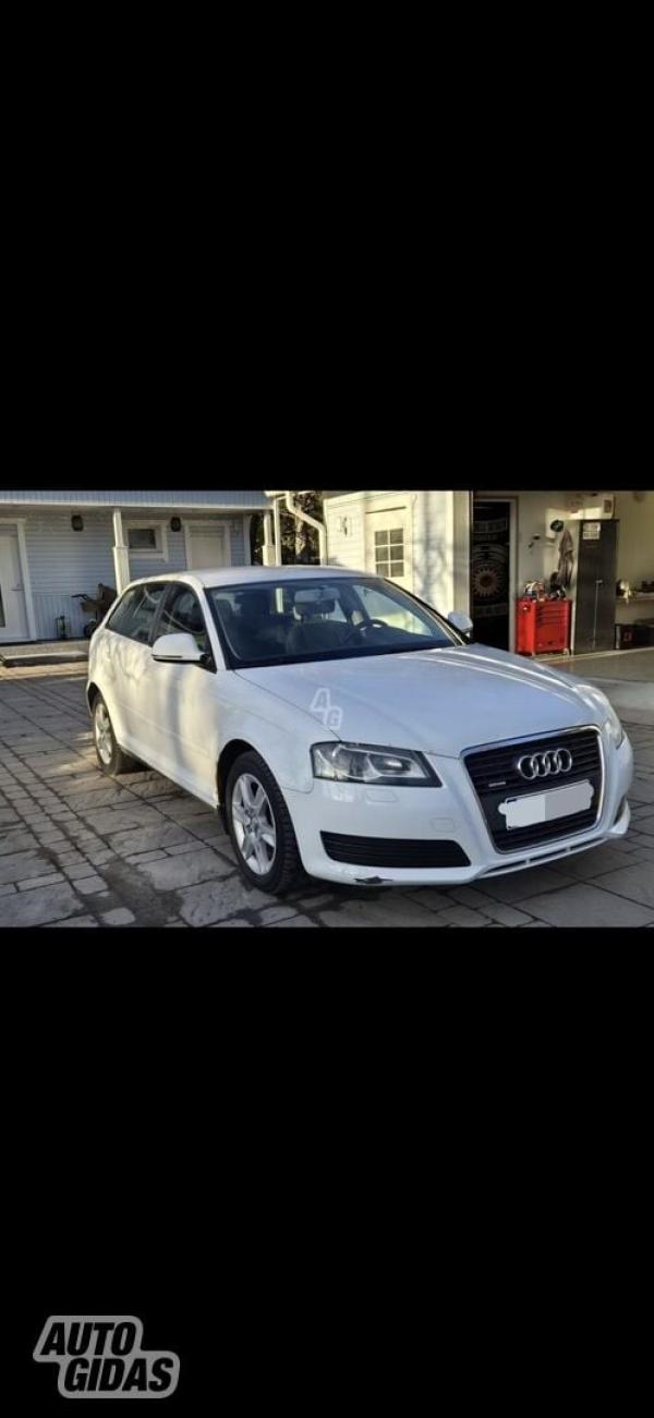 White Audi A3 2009 in Kaunas, with an engine capacity of 2.00 L and mileage of 380 thousand km for 3750 €, photo 1 on AUTOMOTO.COM.LV