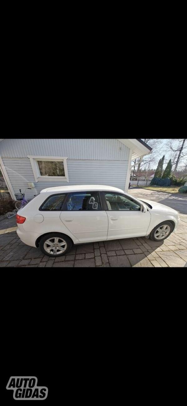 White Audi A3 2009 in Kaunas, with an engine capacity of 2.00 L and mileage of 380 thousand km for 3750 €, photo 2 on AUTOMOTO.COM.LV