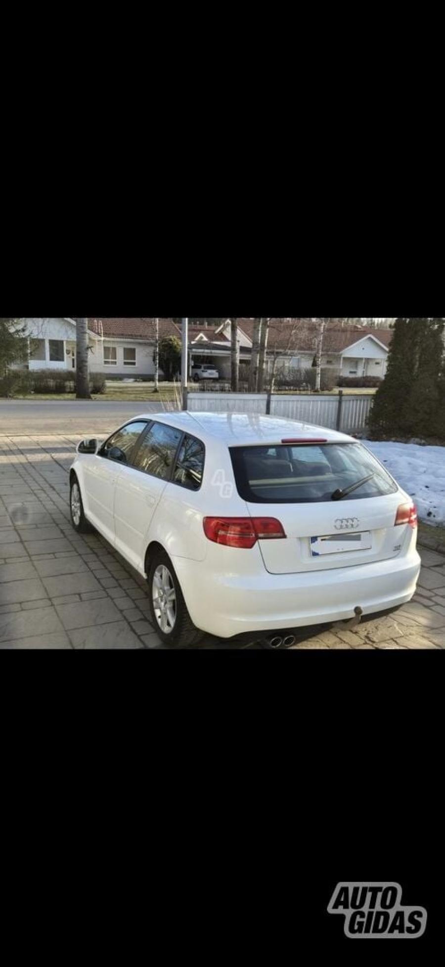 White Audi A3 2009 in Kaunas, with an engine capacity of 2.00 L and mileage of 380 thousand km for 3750 €, photo 5 on AUTOMOTO.COM.LV