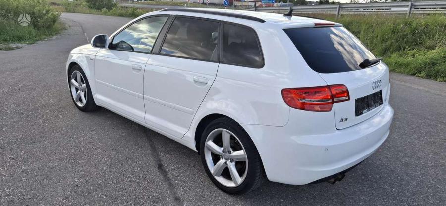 White Audi A3 2009 in Marijampole, with an engine capacity of 1.39 L and mileage of 252 thousand km for 5100 €, photo 5 on AUTOMOTO.COM.LV