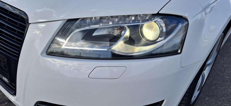 White Audi A3 2009 in Marijampole, with an engine capacity of 1.39 L and mileage of 252 thousand km for 5100 €, photo 17 on AUTOMOTO.COM.LV