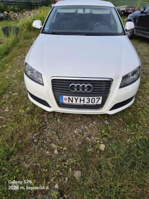 White Audi A3 2009 in Visaginas, with an engine capacity of 1.90 L and mileage of 260 thousand km for 3750 €, photo 4 on AUTOMOTO.COM.LV