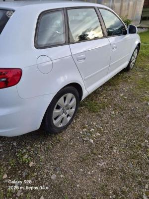 White Audi A3 2009 in Visaginas, with an engine capacity of 1.90 L and mileage of 260 thousand km for 3750 €, photo 5 on AUTOMOTO.COM.LV