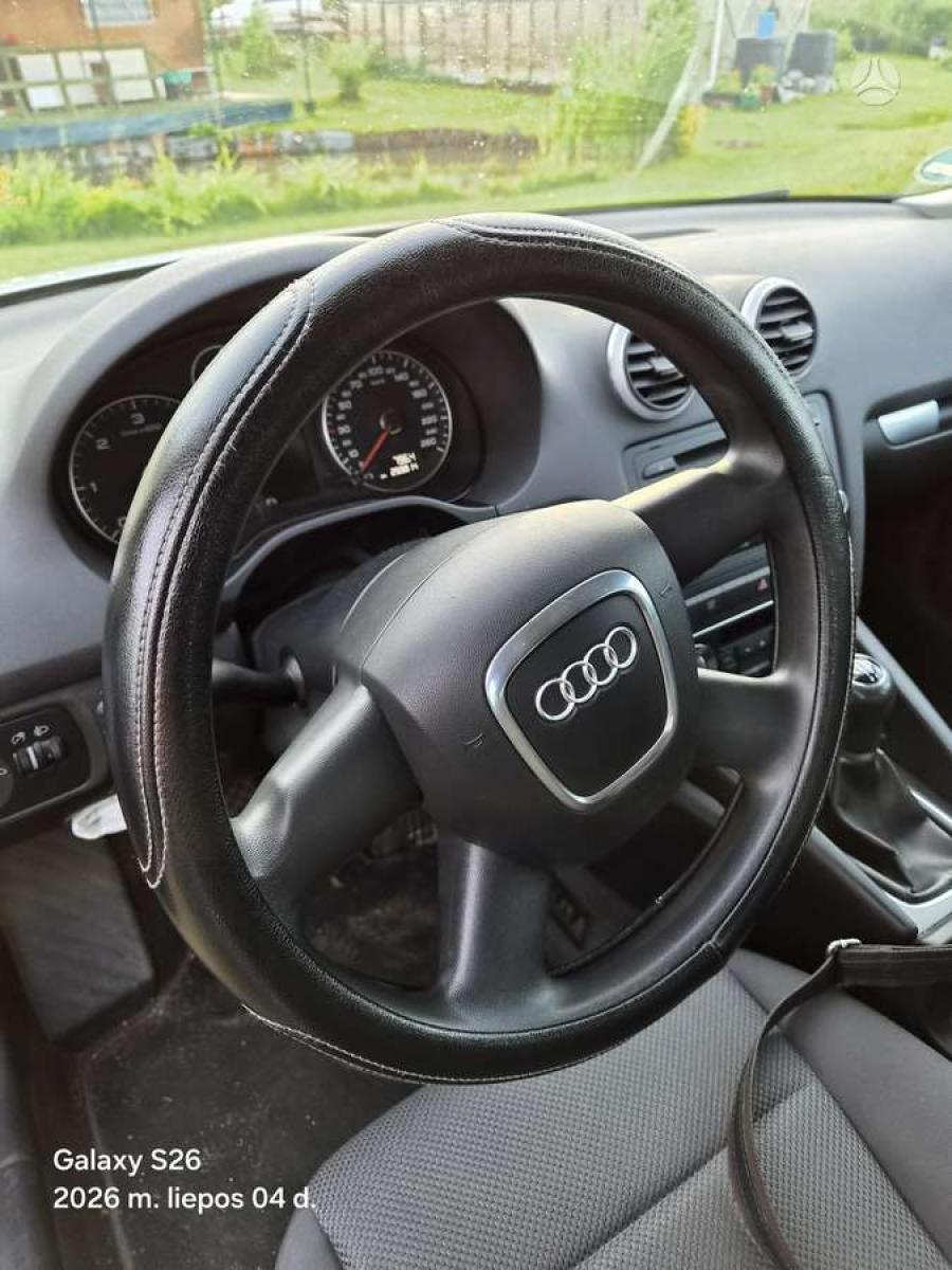 White Audi A3 2009 in Visaginas, with an engine capacity of 1.90 L and mileage of 260 thousand km for 3750 €, photo 7 on AUTOMOTO.COM.LV