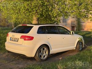 White Audi A3 2009 in Daugavpils, with an engine capacity of 2.00 L and mileage of 425 thousand km for 3550 €, photo 5 on AUTOMOTO.COM.LV