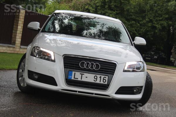 White Audi A3 2009 in Riga, with an engine capacity of 1.40 L and mileage of 229 thousand km for 4990 €, photo 7 on AUTOMOTO.COM.LV