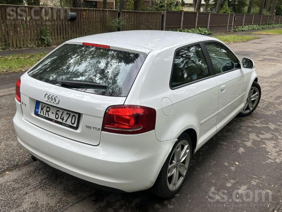 Белый Ауди А3 2009 в Рига, объемом двигателя 1.60 л и пробегом 359 тыс. км за 2950 €, фото 9 на AUTOMOTO.COM.LV