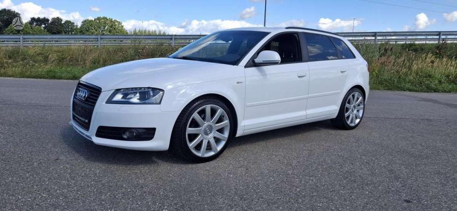 White Audi A3 2009 in Marijampole, with an engine capacity of 1.39 L and mileage of 252 thousand km for 5100 €, photo 1 on AUTOMOTO.COM.LV