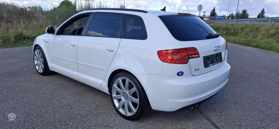 White Audi A3 2009 in Marijampole, with an engine capacity of 1.39 L and mileage of 252 thousand km for 5100 €, photo 5 on AUTOMOTO.COM.LV