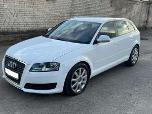White Audi A3 2009 in Vilnius, with an engine capacity of 1.90 L and mileage of 259 thousand km for 2850 €, photo  on AUTOMOTO.COM.LV