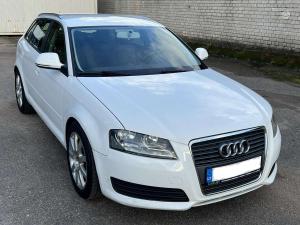 White Audi A3 2009 in Vilnius, with an engine capacity of 1.90 L and mileage of 259 thousand km for 2850 €, photo 3 on AUTOMOTO.COM.LV