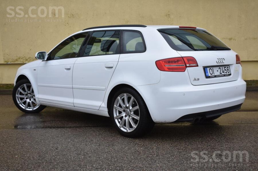 White Audi A3 2010 in Talsi, with an engine capacity of 1.80 L and mileage of 180 thousand km for 5900 €, photo 2 on AUTOMOTO.COM.LV