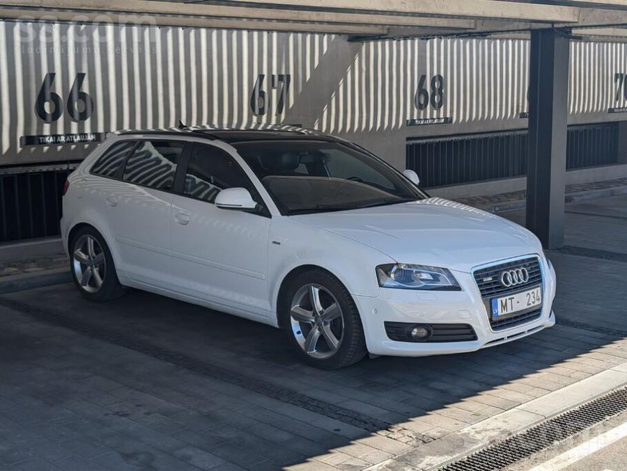 White Audi A3 2010 in Riga, with an engine capacity of 1.60 L and mileage of 275 thousand km for 7300 €, photo 3 on AUTOMOTO.COM.LV