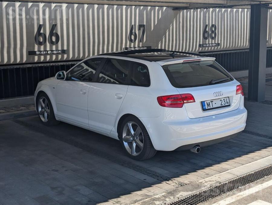 White Audi A3 2010 in Riga, with an engine capacity of 1.60 L and mileage of 275 thousand km for 7300 €, photo 5 on AUTOMOTO.COM.LV