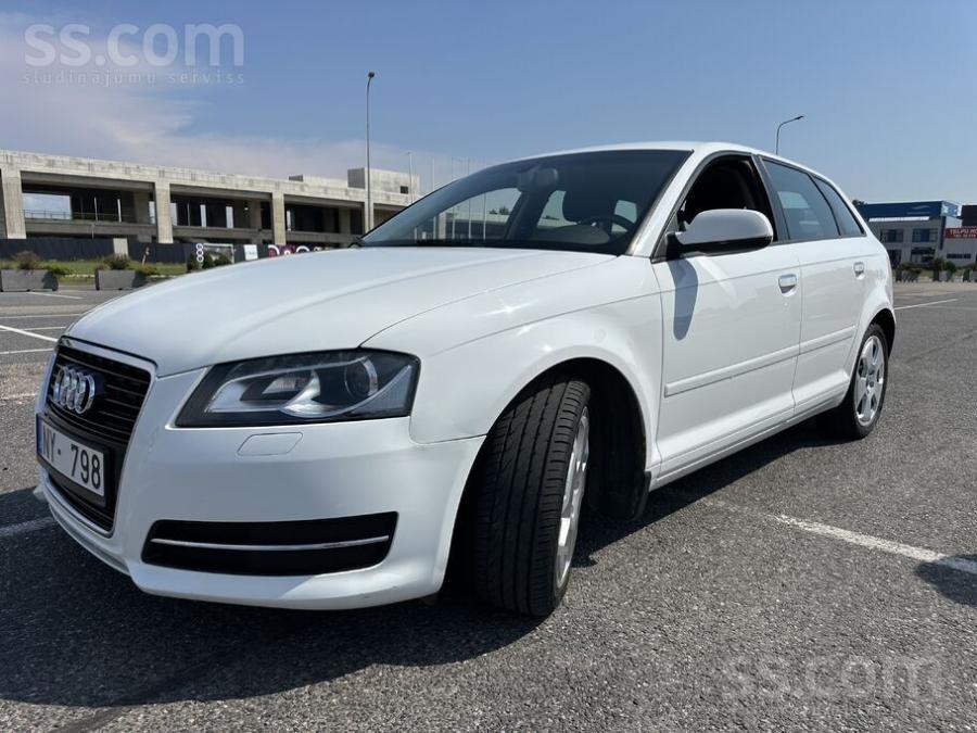 White Audi A3 2010 in Riga, with an engine capacity of 1.60 L and mileage of 0 thousand km for 6700 €, photo 1 on AUTOMOTO.COM.LV