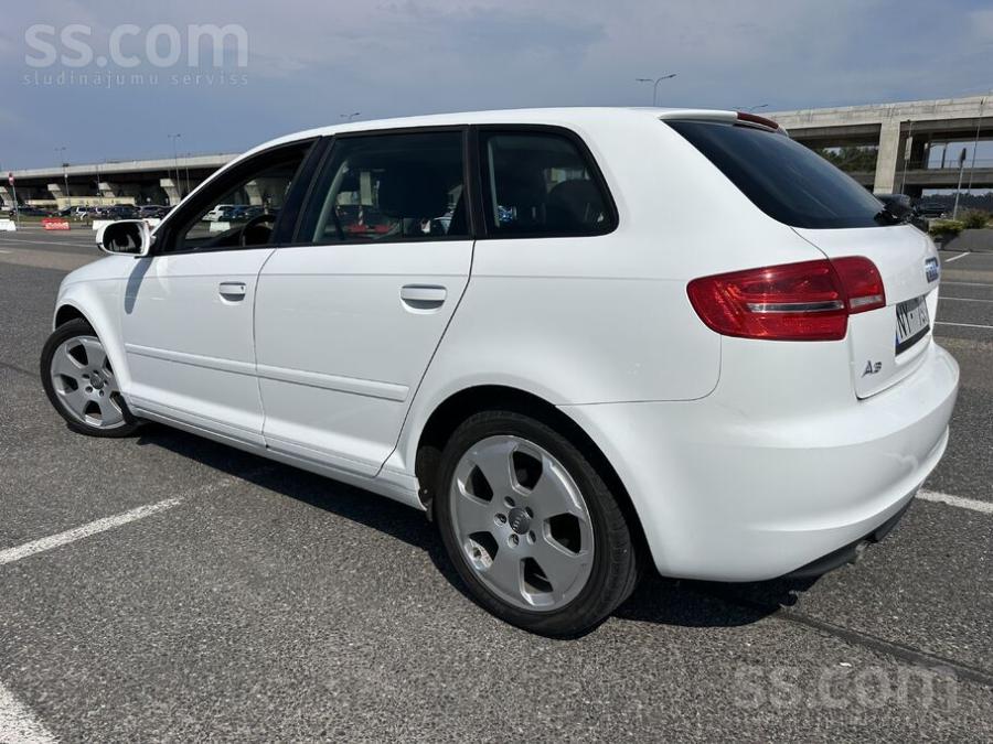 White Audi A3 2010 in Riga, with an engine capacity of 1.60 L and mileage of 0 thousand km for 6700 €, photo 5 on AUTOMOTO.COM.LV