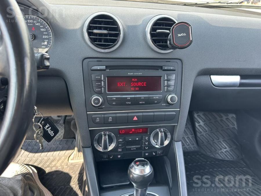 White Audi A3 2010 in Riga, with an engine capacity of 1.60 L and mileage of 0 thousand km for 6700 €, photo 15 on AUTOMOTO.COM.LV