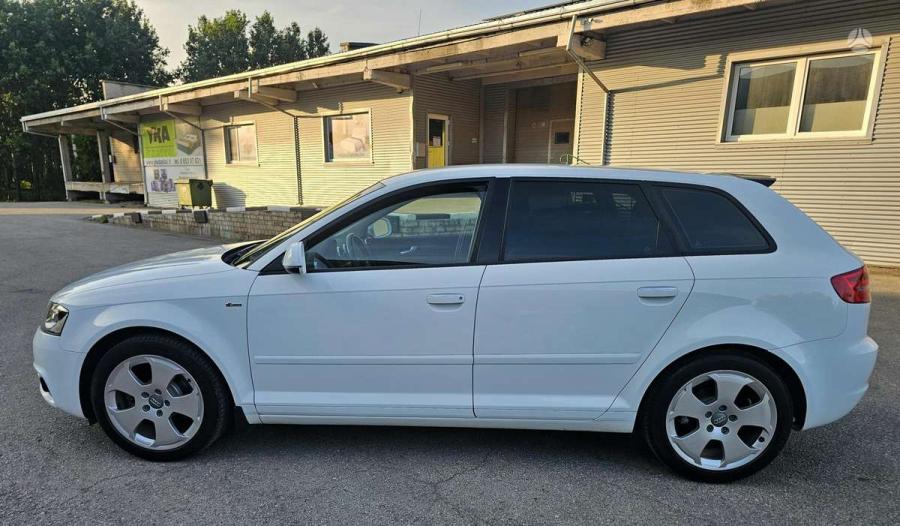 White Audi A3 2010 in Kelme, with an engine capacity of 1.60 L and mileage of 231 thousand km for 5500 €, photo 7 on AUTOMOTO.COM.LV