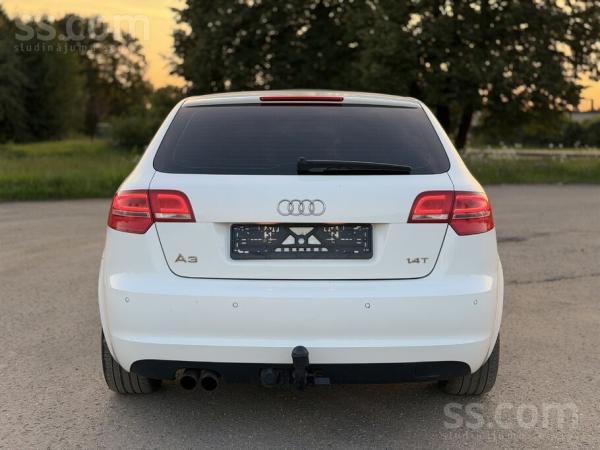 White Audi A3 2010 in Ogre, with an engine capacity of 1.40 L and mileage of 238 thousand km for 5290 €, photo 8 on AUTOMOTO.COM.LV