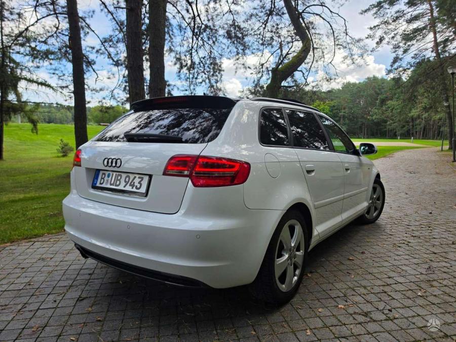 White Audi A3 2010 in Prienai, with an engine capacity of 1.97 L and mileage of 259 thousand km for 5099 €, photo 4 on AUTOMOTO.COM.LV