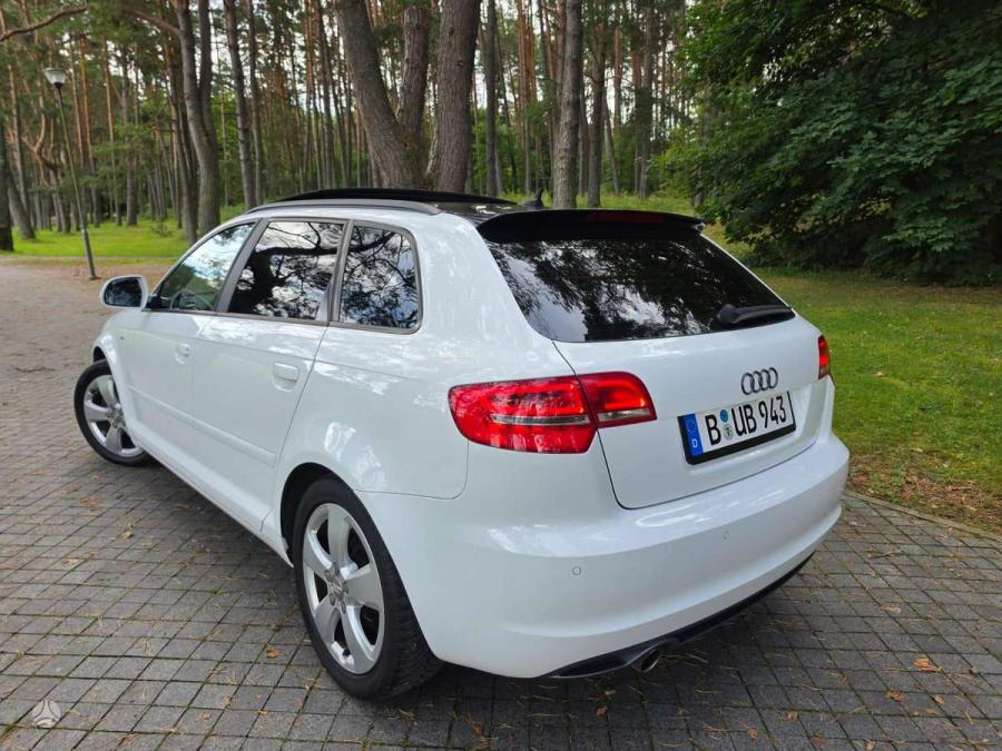 White Audi A3 2010 in Prienai, with an engine capacity of 1.97 L and mileage of 259 thousand km for 5099 €, photo 5 on AUTOMOTO.COM.LV