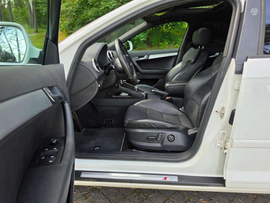 White Audi A3 2010 in Prienai, with an engine capacity of 1.97 L and mileage of 259 thousand km for 5099 €, photo 11 on AUTOMOTO.COM.LV