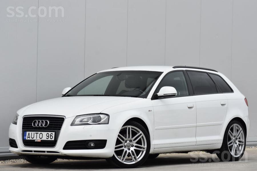 White Audi A3 2010 in Riga, with an engine capacity of 2.00 L and mileage of 243 thousand km for 6750 €, photo 1 on AUTOMOTO.COM.LV