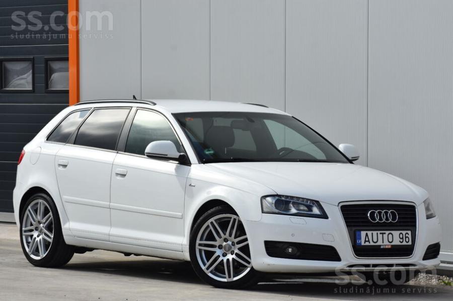 White Audi A3 2010 in Riga, with an engine capacity of 2.00 L and mileage of 243 thousand km for 6750 €, photo 5 on AUTOMOTO.COM.LV