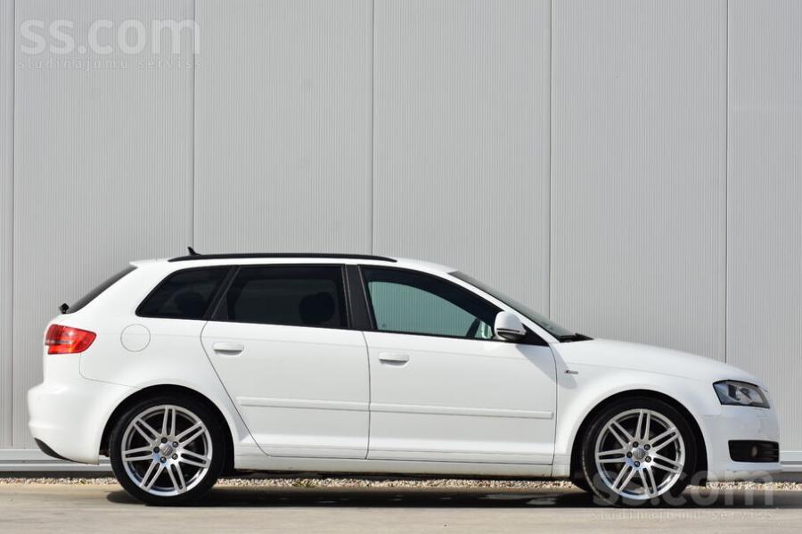 White Audi A3 2010 in Riga, with an engine capacity of 2.00 L and mileage of 243 thousand km for 6750 €, photo 6 on AUTOMOTO.COM.LV