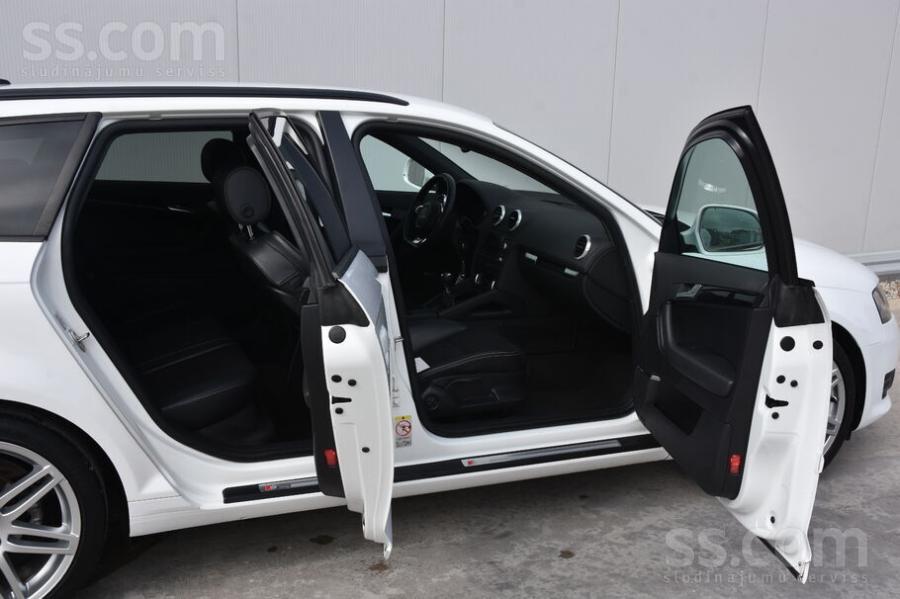 White Audi A3 2010 in Riga, with an engine capacity of 2.00 L and mileage of 243 thousand km for 6750 €, photo 8 on AUTOMOTO.COM.LV