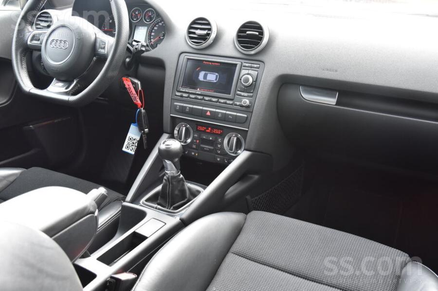 White Audi A3 2010 in Riga, with an engine capacity of 2.00 L and mileage of 243 thousand km for 6750 €, photo 9 on AUTOMOTO.COM.LV