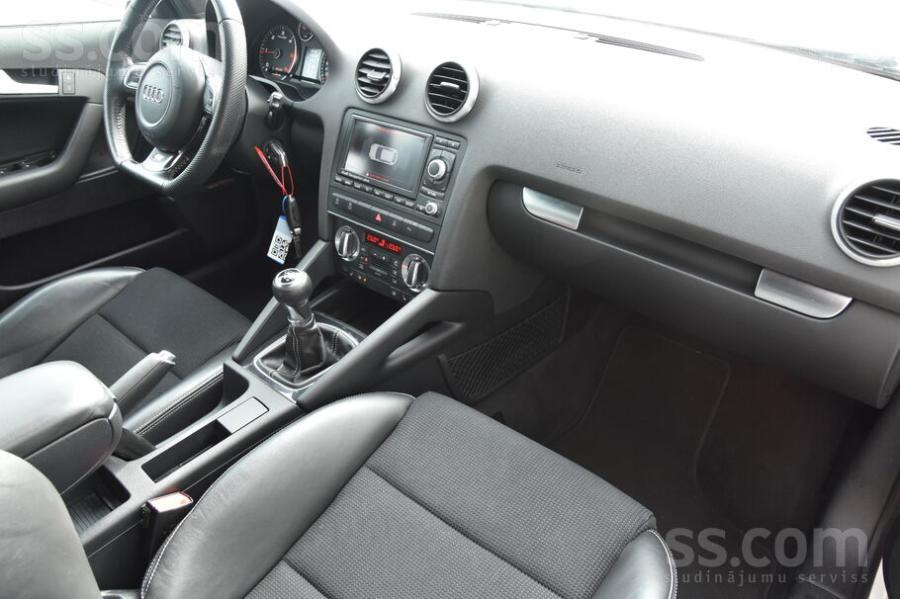 White Audi A3 2010 in Riga, with an engine capacity of 2.00 L and mileage of 243 thousand km for 6750 €, photo 16 on AUTOMOTO.COM.LV