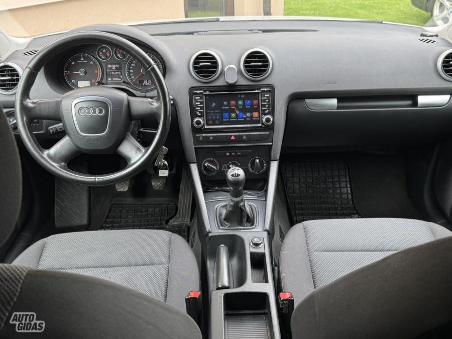 White Audi A3 2010 in Kaunas, with an engine capacity of 1.60 L and mileage of 270 thousand km for 6000 €, photo 10 on AUTOMOTO.COM.LV