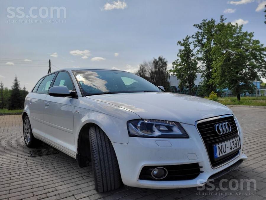 White Audi A3 2011 in Rezekne, with an engine capacity of 1.60 L and mileage of 279 thousand km for 5500 €, photo 1 on AUTOMOTO.COM.LV