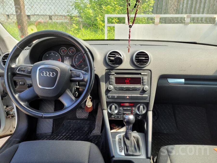 White Audi A3 2011 in Rezekne, with an engine capacity of 1.60 L and mileage of 279 thousand km for 5500 €, photo 8 on AUTOMOTO.COM.LV