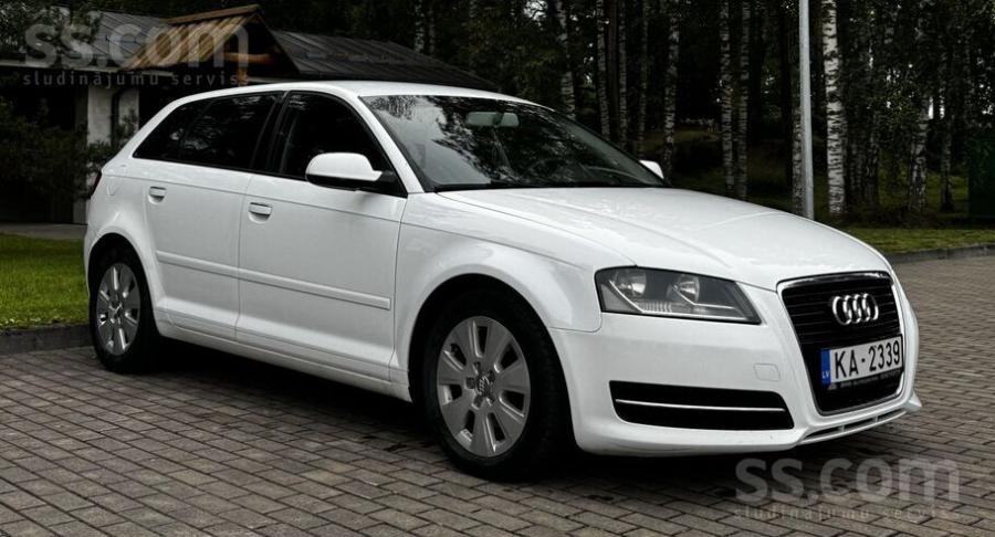 Белый Ауди А3 2011 в Рига, объемом двигателя 2.00 л и пробегом 315 тыс. км за 5700 €, фото 1 на AUTOMOTO.COM.LV