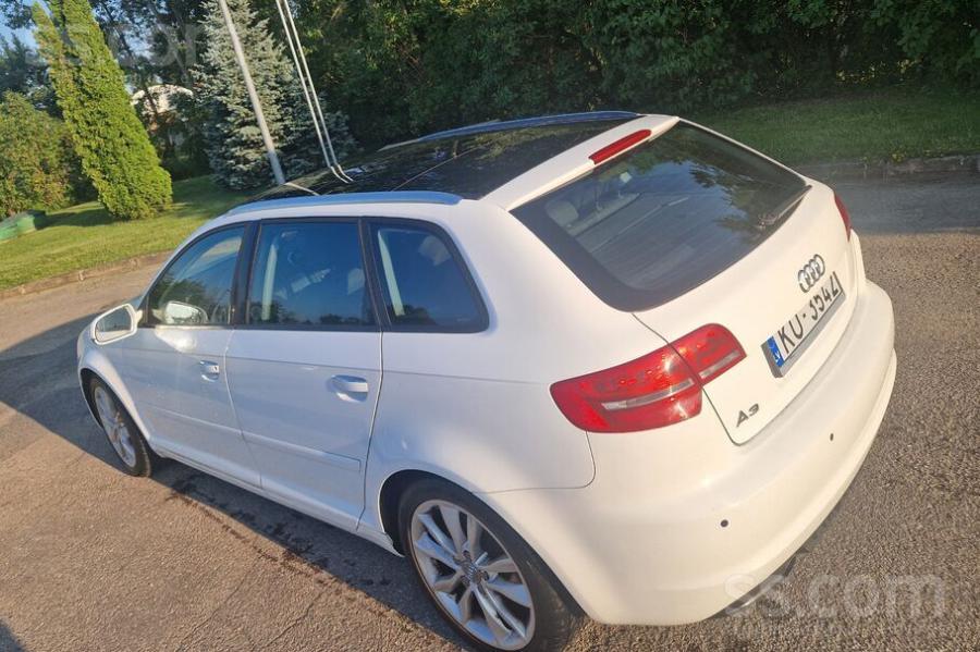 White Audi A3 2011 in Riga, with an engine capacity of 2.00 L and mileage of 207 thousand km for 5400 €, photo 5 on AUTOMOTO.COM.LV