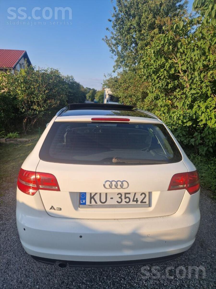 White Audi A3 2011 in Riga, with an engine capacity of 2.00 L and mileage of 207 thousand km for 5400 €, photo 7 on AUTOMOTO.COM.LV