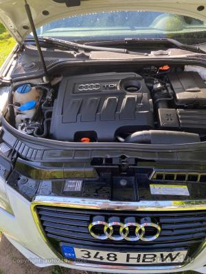 White Audi A3 2011 in Tallinn, with an engine capacity of 1.60 L and mileage of 276 thousand km for 4000 €, photo 8 on AUTOMOTO.COM.LV