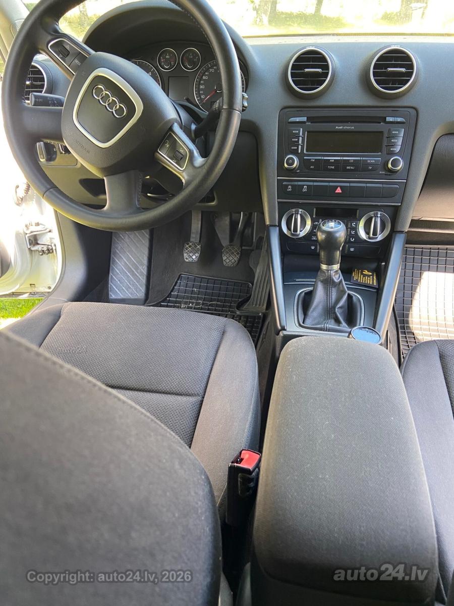 White Audi A3 2011 in Tallinn, with an engine capacity of 1.60 L and mileage of 276 thousand km for 4000 €, photo 9 on AUTOMOTO.COM.LV