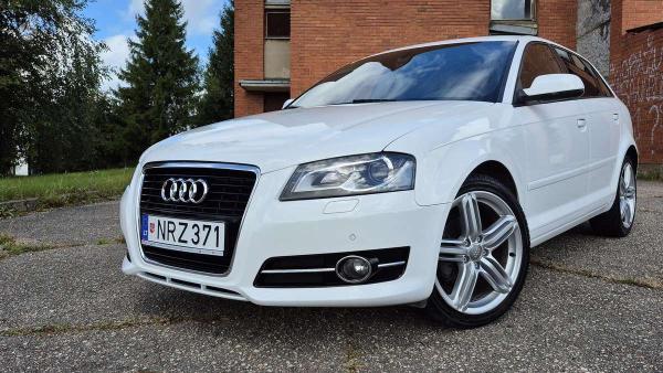White Audi A3 2011 in Utena, with an engine capacity of 1.97 L and mileage of 241 thousand km for 6250 €, photo 3 on AUTOMOTO.COM.LV
