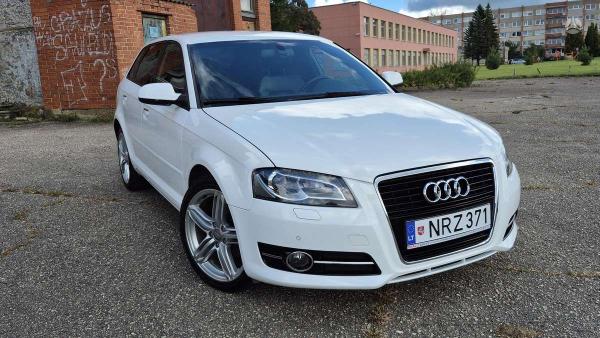 White Audi A3 2011 in Utena, with an engine capacity of 1.97 L and mileage of 241 thousand km for 6250 €, photo 5 on AUTOMOTO.COM.LV
