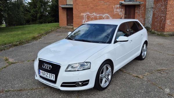 White Audi A3 2011 in Utena, with an engine capacity of 1.97 L and mileage of 241 thousand km for 6250 €, photo 9 on AUTOMOTO.COM.LV