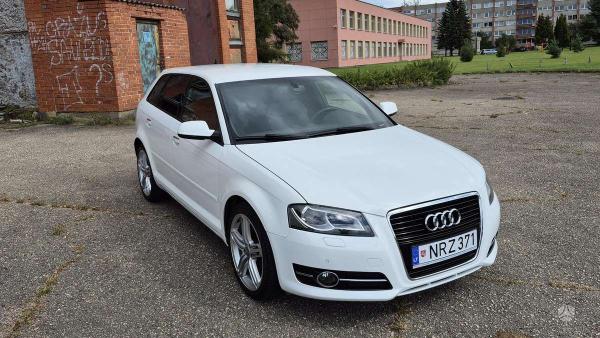 White Audi A3 2011 in Utena, with an engine capacity of 1.97 L and mileage of 241 thousand km for 6250 €, photo 10 on AUTOMOTO.COM.LV