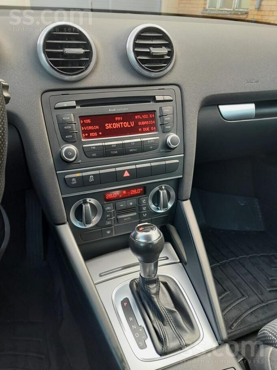 Balts Audi A3 2011 Saldus, ar dzinēja tilpumu 1.60 L un nobraukumu 206 tūkst. km par 5250 €, foto 9 vietnē AUTOMOTO.COM.LV