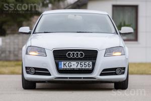 White Audi A3 2012 in Jelgava, with an engine capacity of 2.00 L and mileage of 240 thousand km for 5999 €, photo  on AUTOMOTO.COM.LV