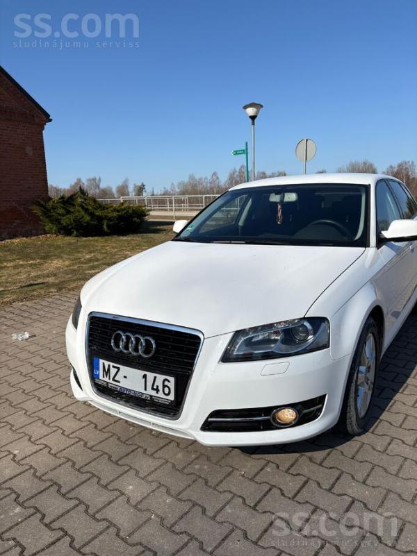 White Audi A3 2012 in Bauska, with an engine capacity of 1.60 L and mileage of 273 thousand km for 5800 €, photo 2 on AUTOMOTO.COM.LV